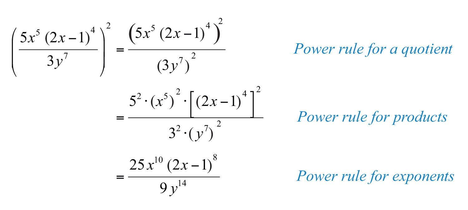 Rules Of Exponents