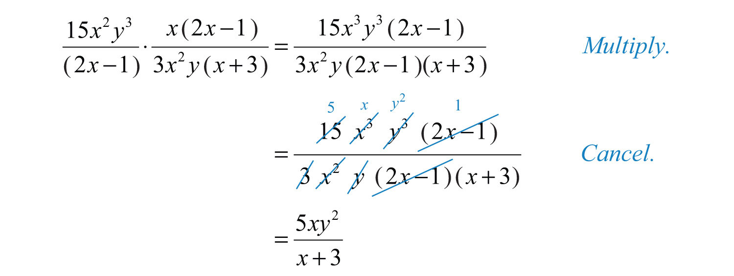 Multiplying And Dividing Rational Expressions