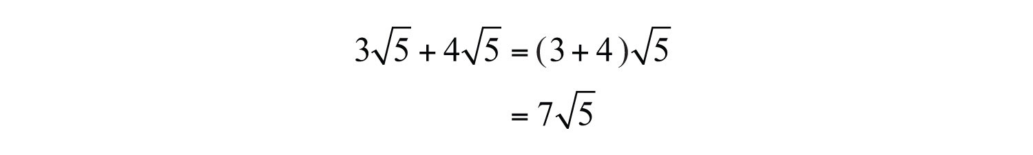 Adding And Subtracting Radical Expressions